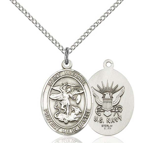 Hail MaryGifts | Jewelry | St Michael Navy 1726 34 X 1 | Poshmark